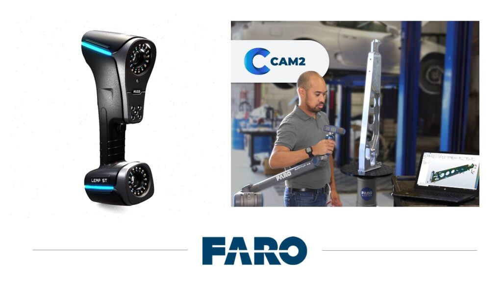 FARO Launches Leap ST Handheld 3D Scanner, CAM2 Update | DailyCADCAM